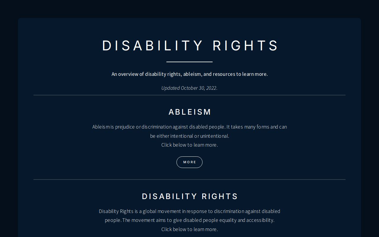 Disability Rights